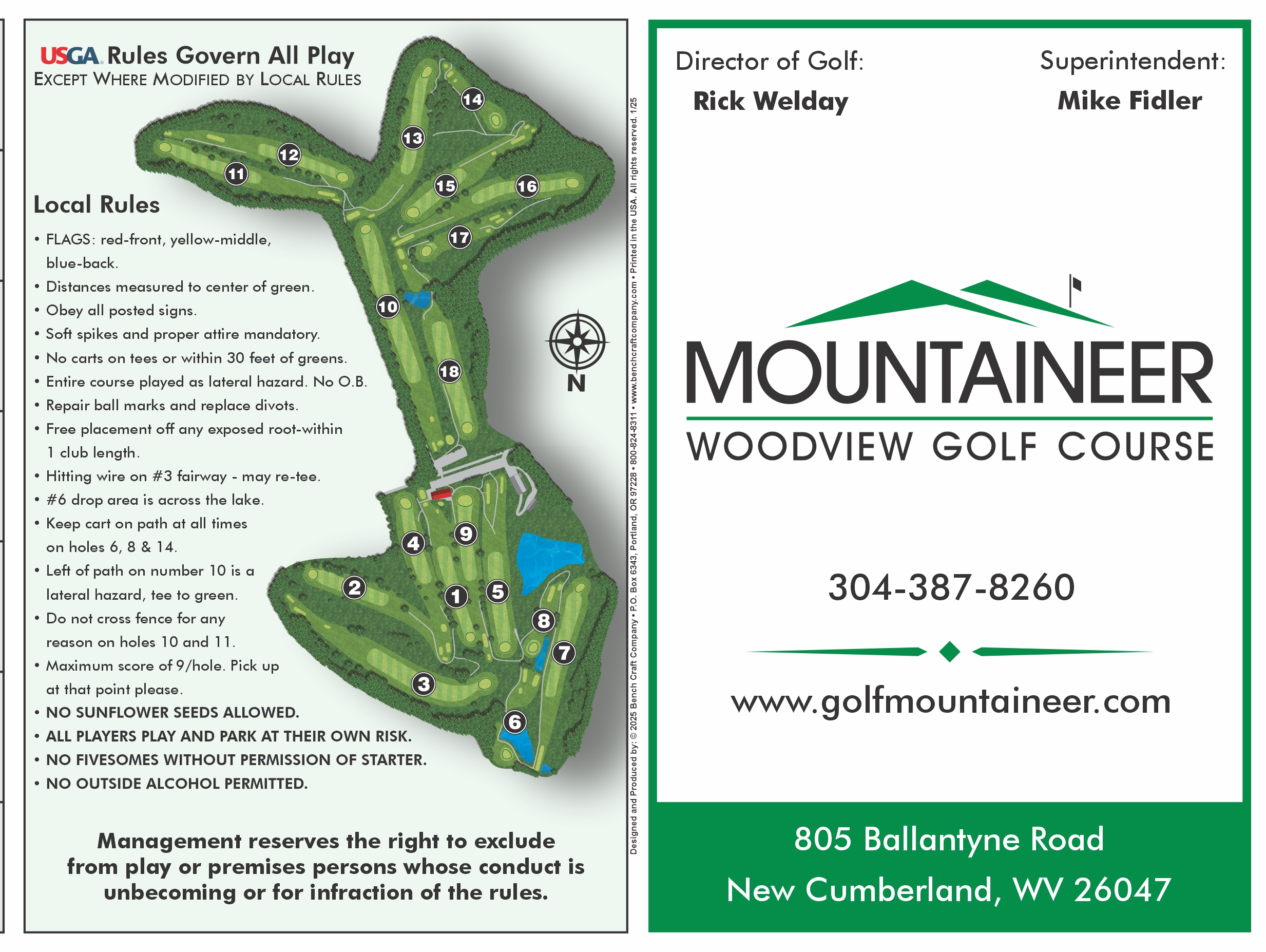 Course Details - Mountaineer's Woodview Golf Course